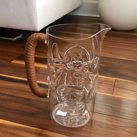 Disney | Dining | Wdw Authentic Merch Stitch Clear Plastic Pitcher ...